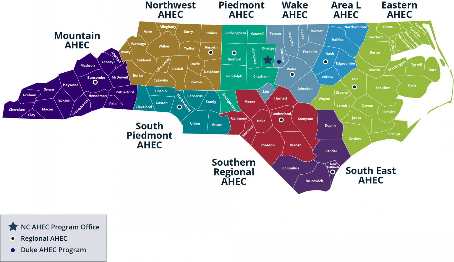 Find Your AHEC | NC AHEC